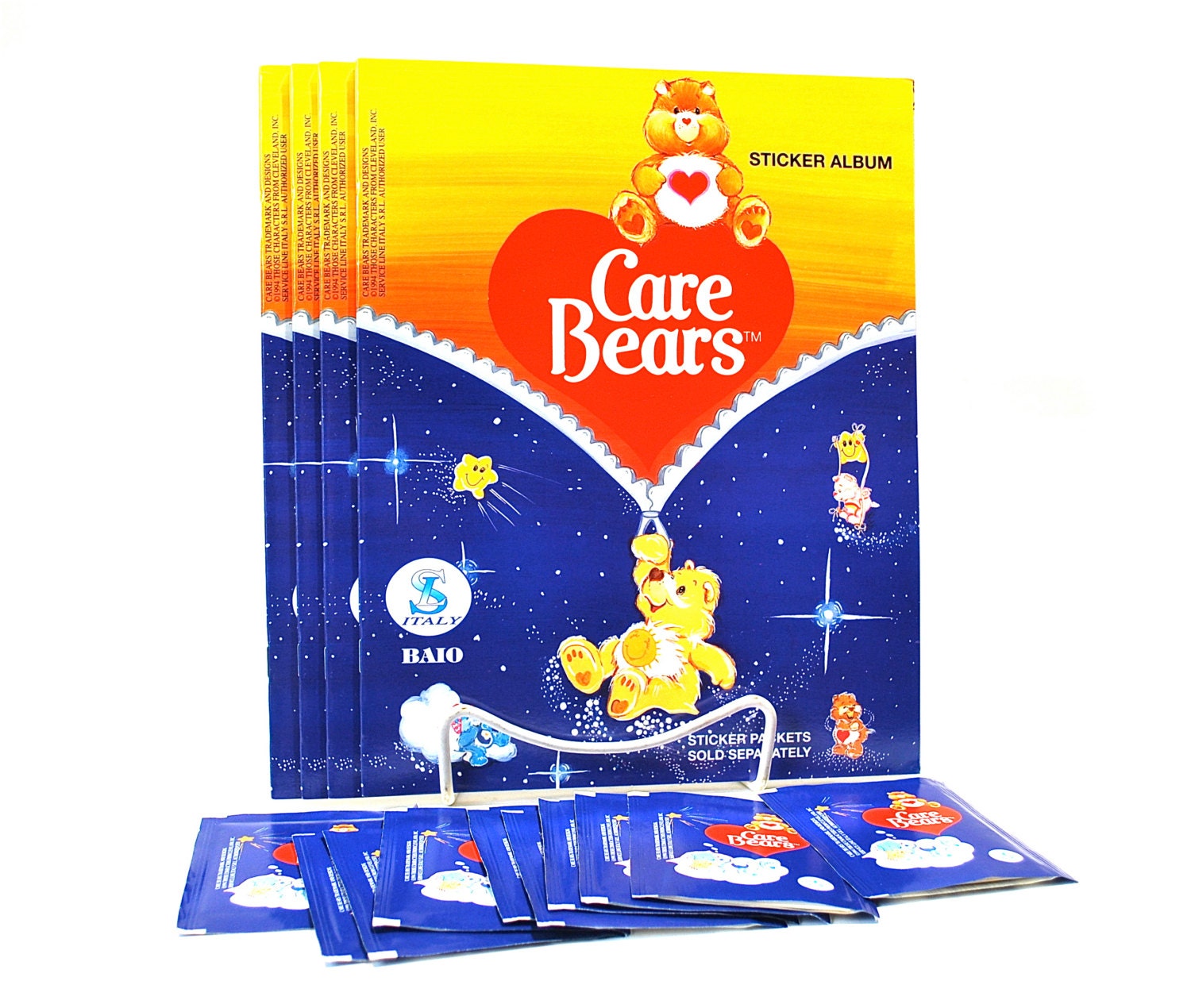 Care Bear Sticker Album & 10 Sticker Packs Made by Baio - Etsy