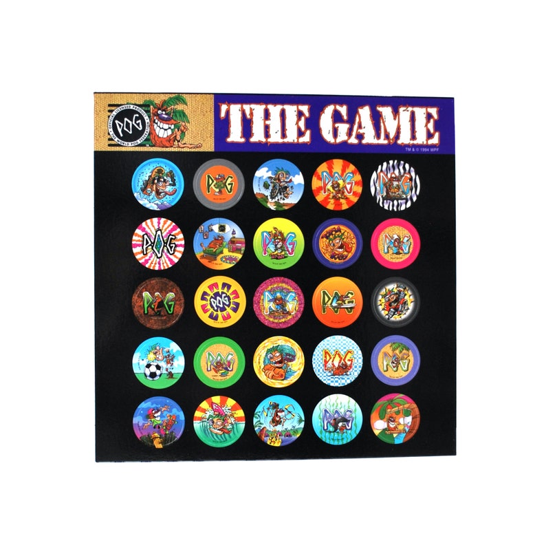 WPF POG the Game Uncut Sheets 50 Pogs 1994 | Etsy