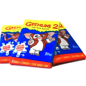 4 Packs of Gremlins Sticker & Picture Cards by Topps Mogwai - Etsy