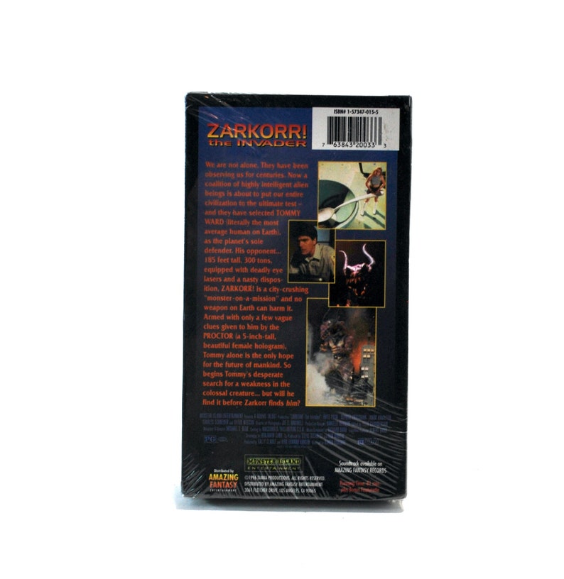 Factory Sealed Zarkorr! the Invader VHS Kaiju - Etsy