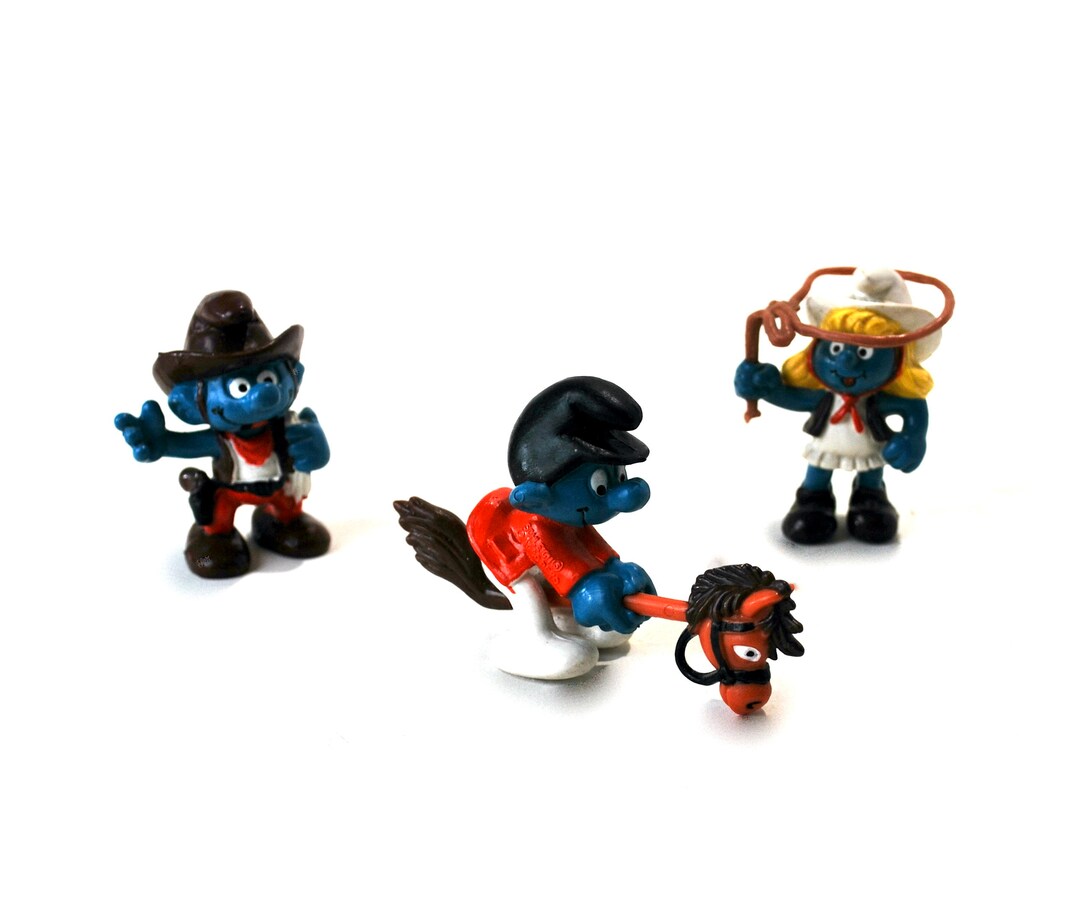 Smurfs 20122 Cowboy Smurf 20147 Cowboy Smurfette 40214 Smurf On Hobby
