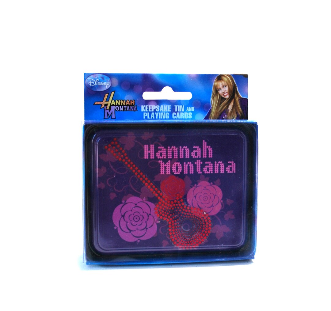Hannah Montana Playing Cards & Keepsake Tin Disney Old Stock Miley ...
