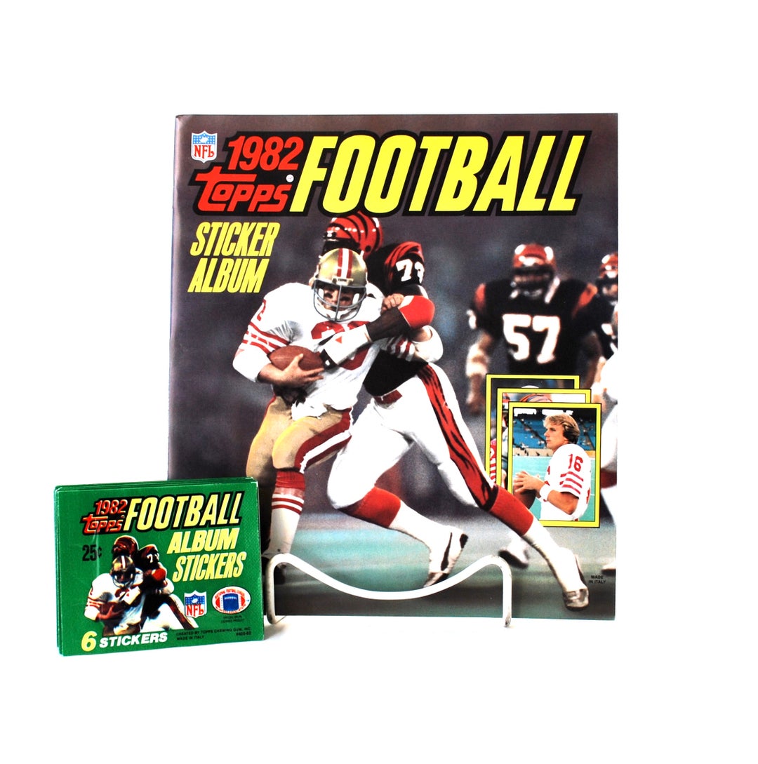 1982 Topps Football Sticker Album & 10 Sticker Packs - Etsy