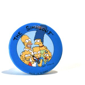 Simpsons Button Collection Set of 6 New Old Stock Bart, Homer, Marge ...