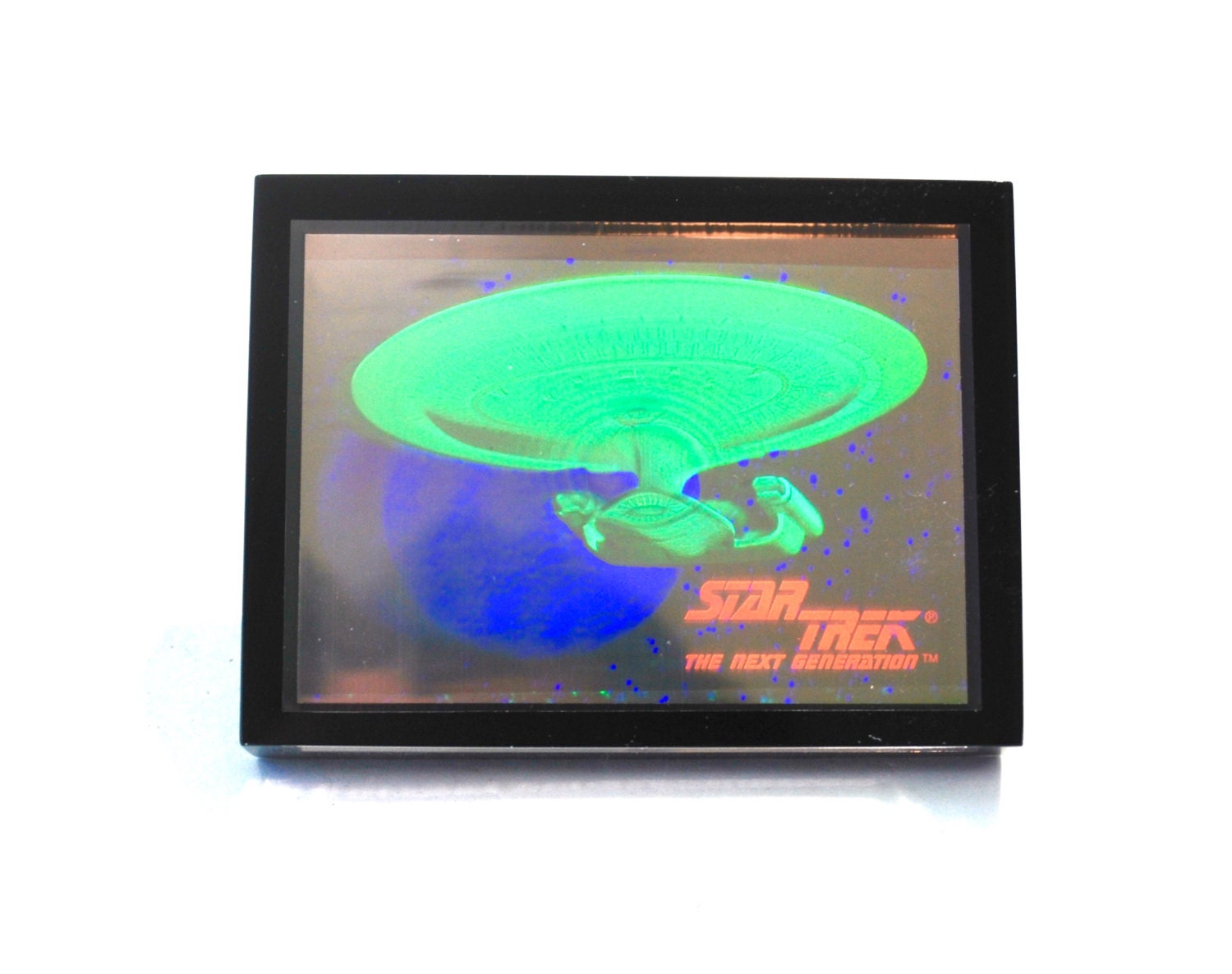 Star Trek Next Generation USS Enterprise Hologram Paperweight - Etsy