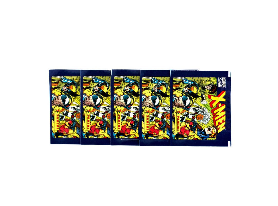 5 Packs X-men Stickers Marvel Comics Panini 1994 Wolverine, Gambit ...
