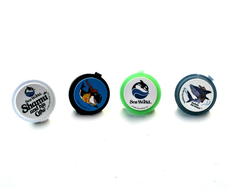 2 Sea World Pog Containers With Pogs & Slammers Shamu - Etsy