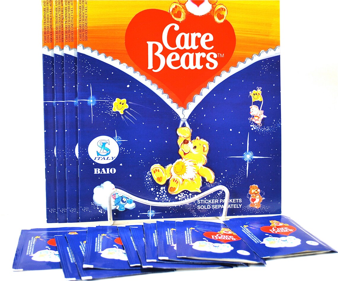 Care Bear Sticker Album & 10 Sticker Packs Made by Baio - Etsy