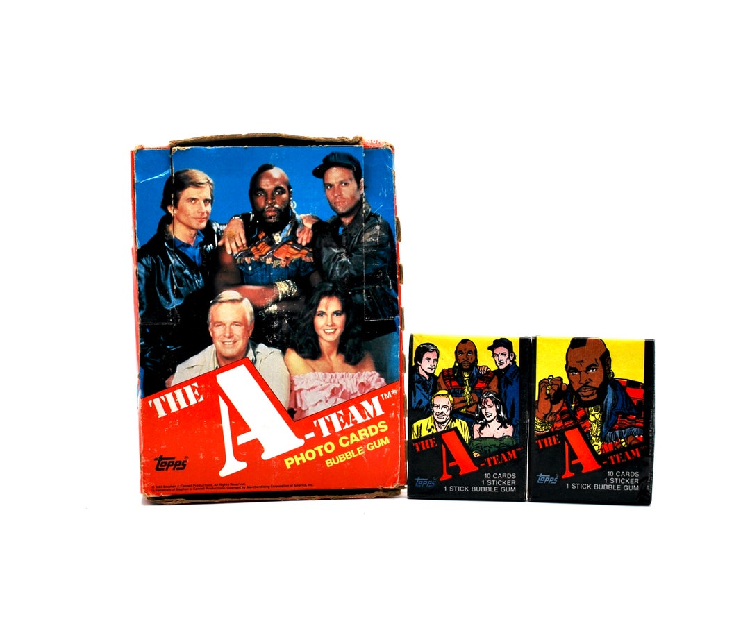2 Packs A-team Trading Cards & Stickers by Topps 1983 Mr T - Etsy
