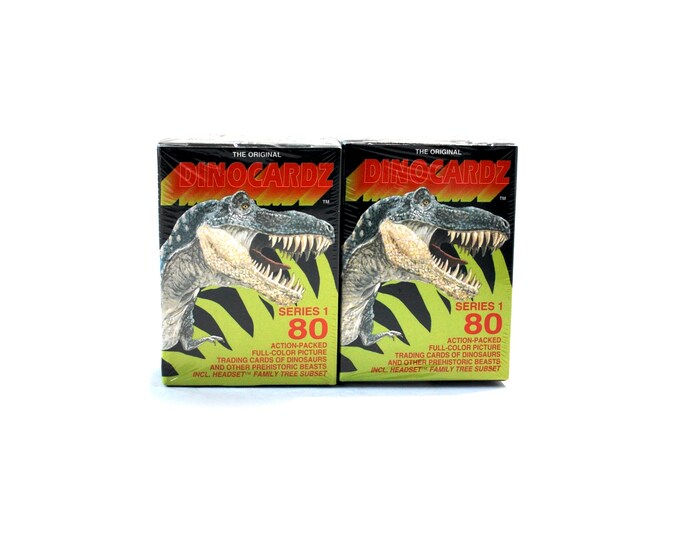 Dinocardz Factory Sealed 80 Card Set Series 1 Authentic Dinosaur ...