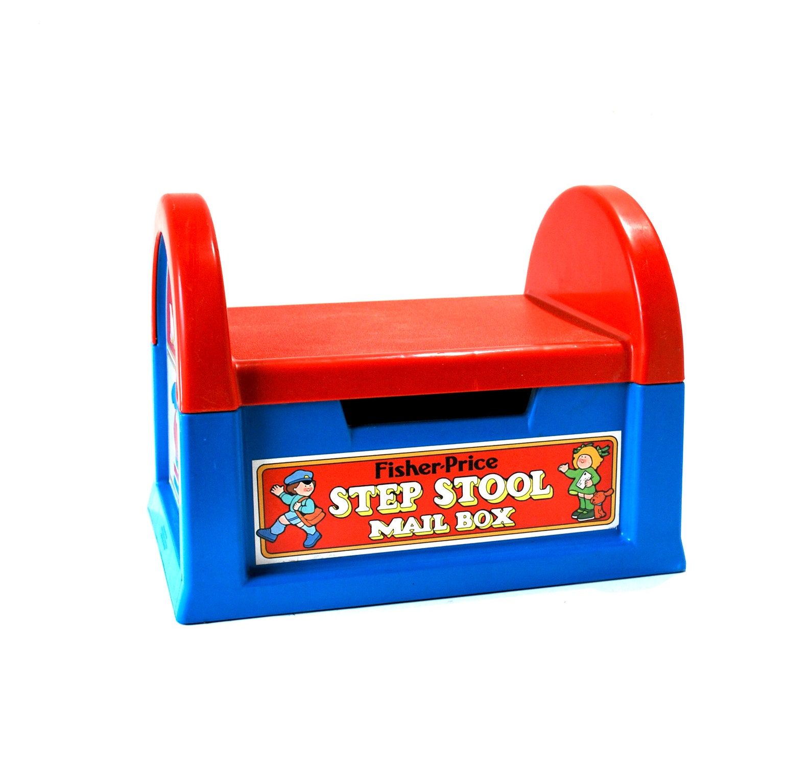 Fisher Price Step Stool Mailbox 1984 Red & Blue Mailman | Etsy