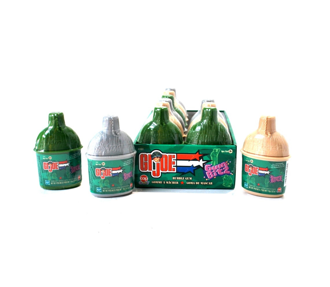 3 GI Joe Candy Containers Gum Canteens by Cap Candy & Hasbro | Etsy