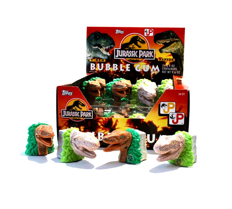 Jurassic Park Candy Containers Set of 2 T-rex & Raptor - Etsy