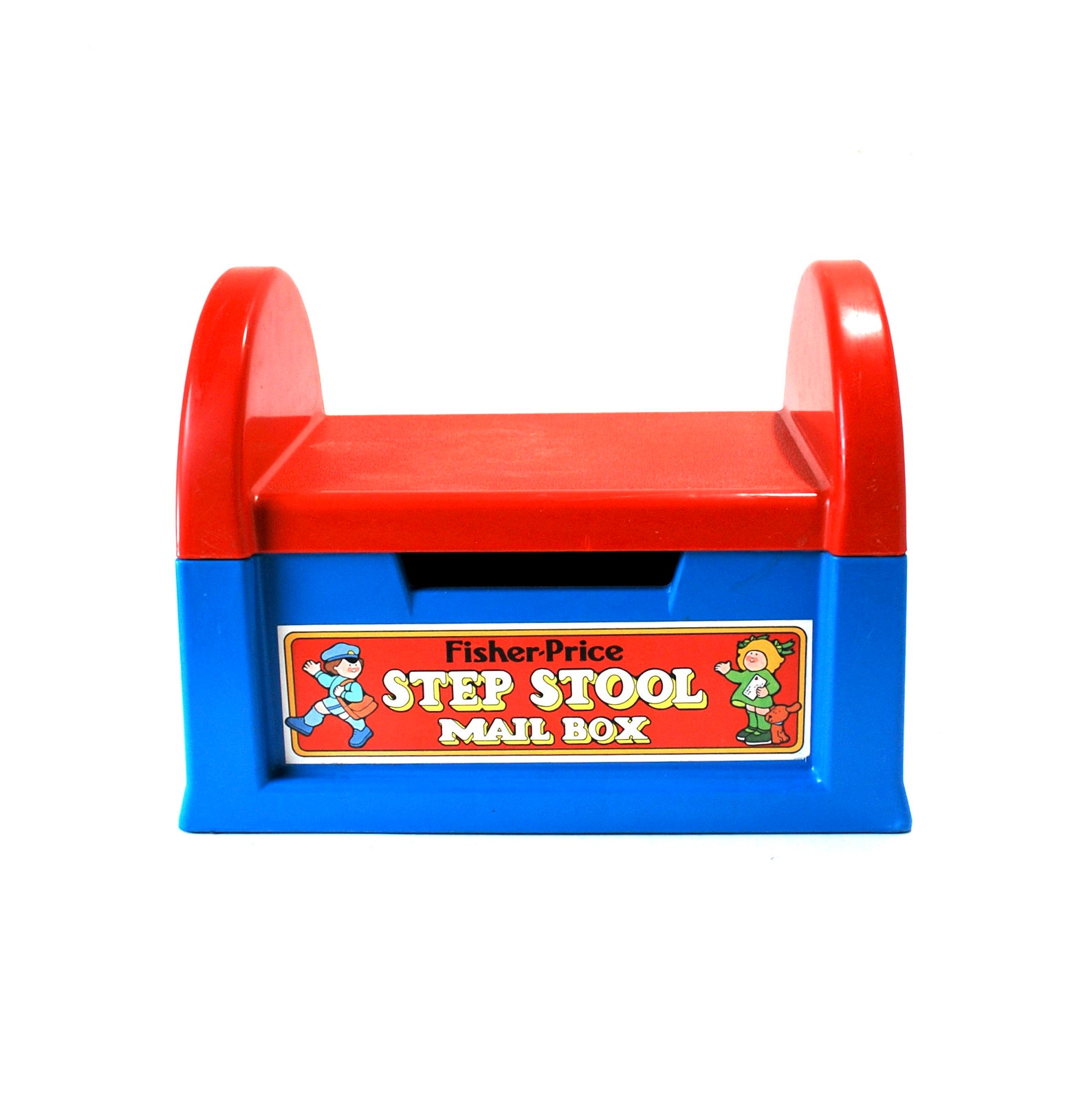 Fisher Price Step Stool Mailbox 1984 Red & Blue Mailman | Etsy