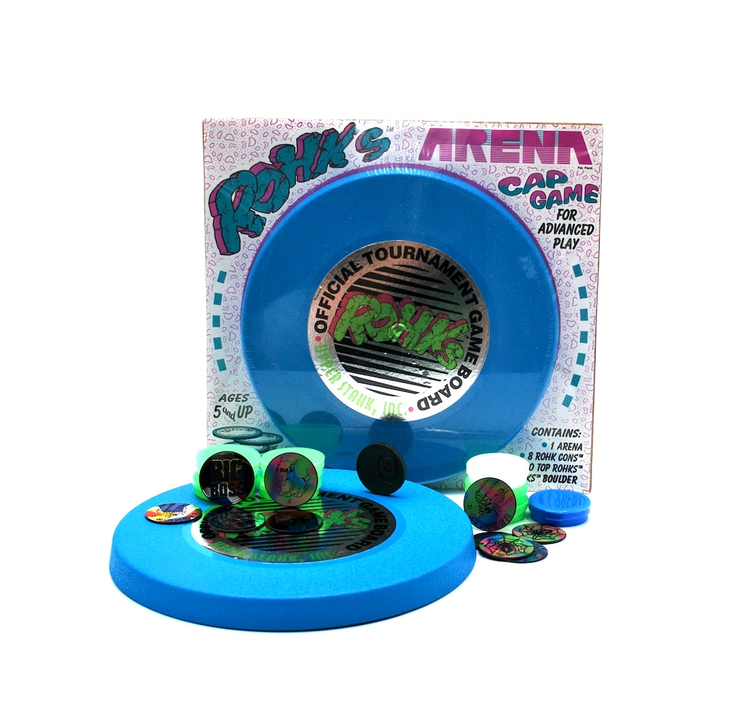 Rohks Arena Cap Game Pogs Contains Arena, Pog Tubes, & Slammer 1994 ...