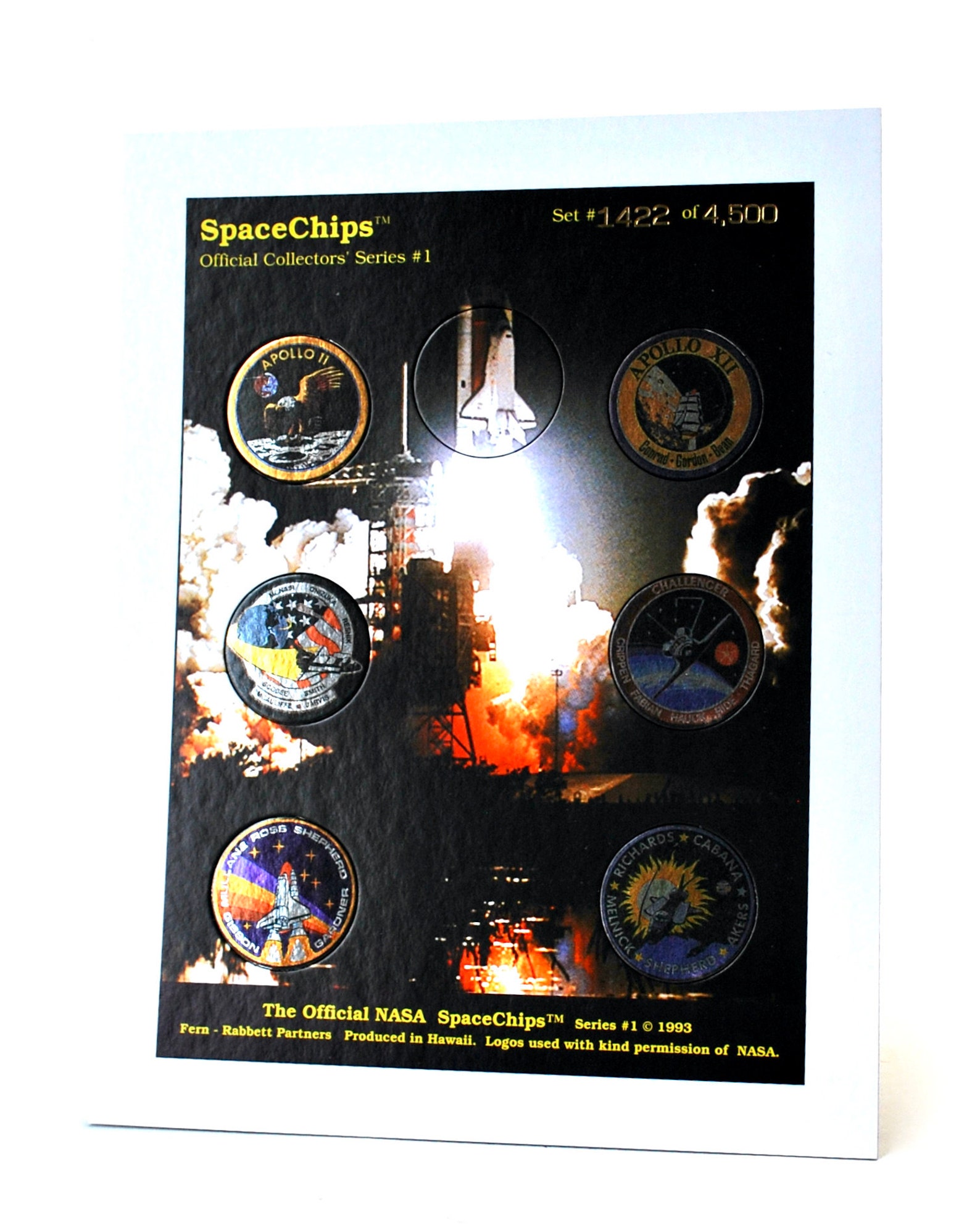 NASA Pog Space Chips Series 1 Set 1993 Challenger Space - Etsy