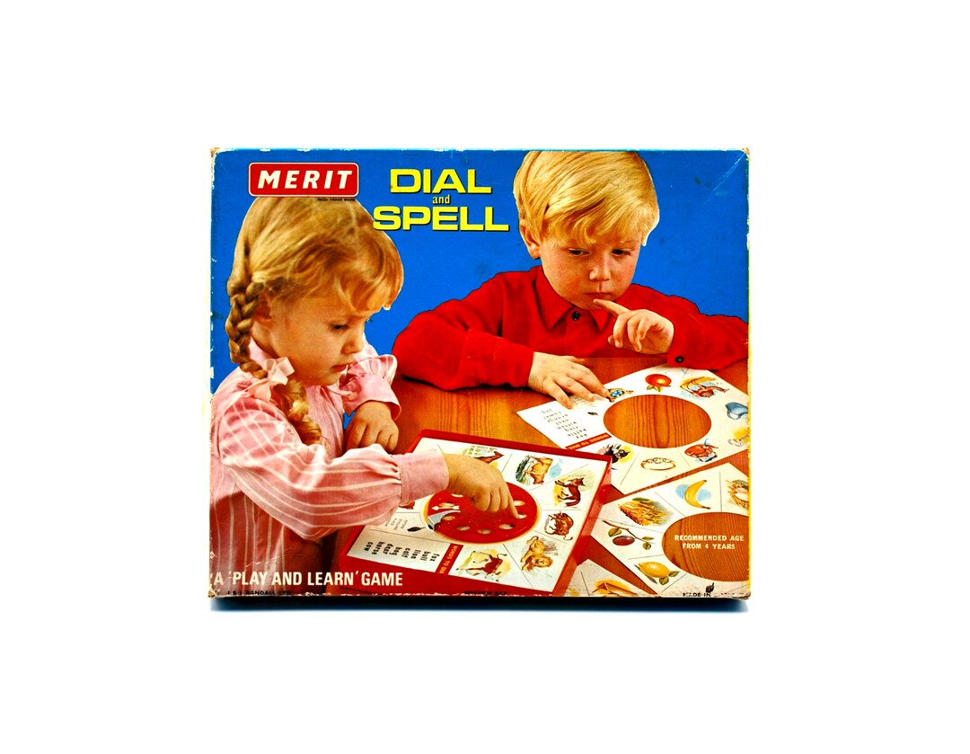 Merit Dial and Spell Play & Learn Game Made in England Super Kitschy - Etsy