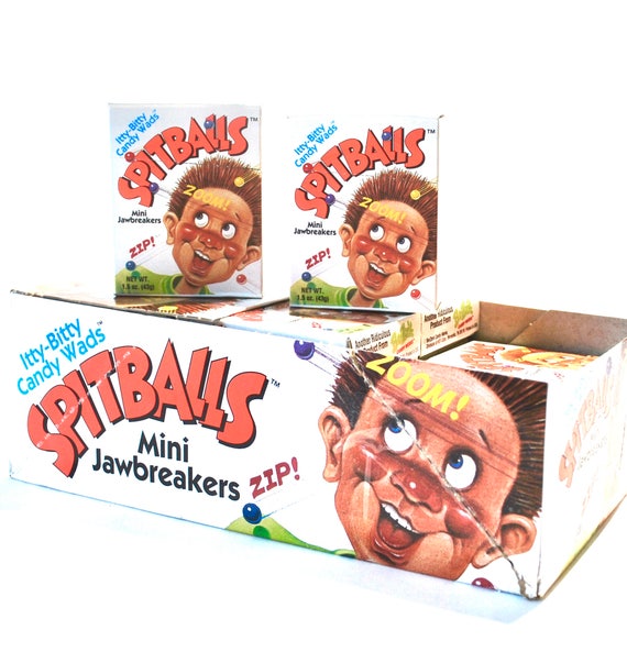 2 Spitballs Candy Boxes Itty Bitty Candy Wads Mini Jawbreakers | Etsy