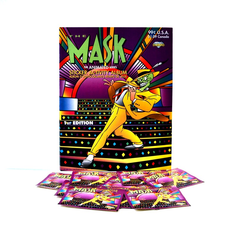 The MASK Animated Series Sticker Book & 10 Packs by Diamond - Etsy
