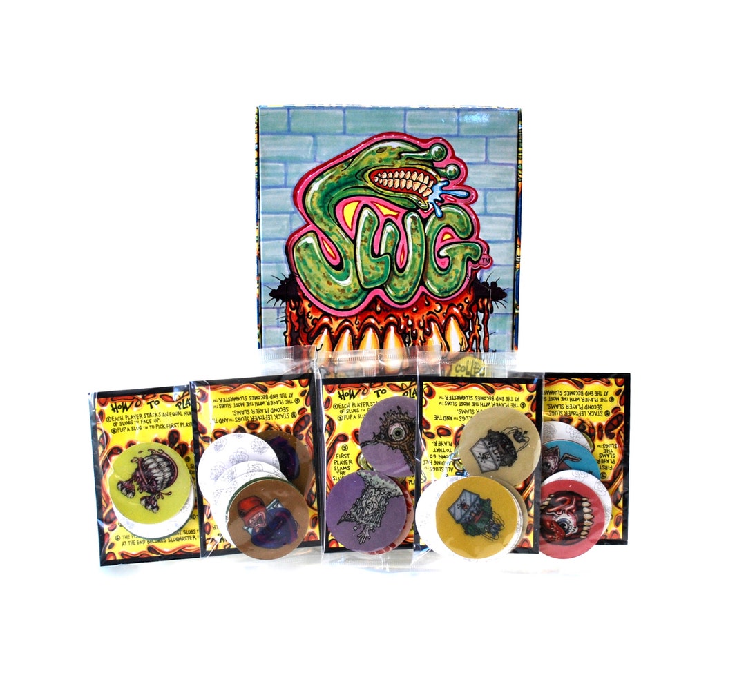 4 Packs of Slug Pogs Series One the Only Milkcap With Magic Motion 1994 ...
