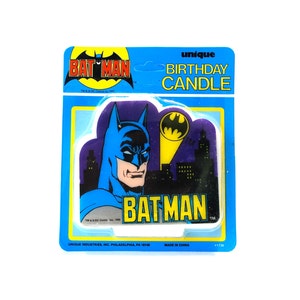 Batman Birthday Candle 1991 - Etsy