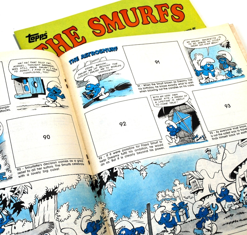 The Smurfs Sticker Album Unused by Panini 1982 - Etsy Canada