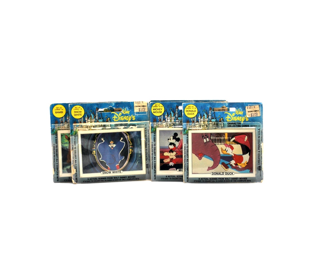 Walt Disney's Character Collecting Cards Collection Bambi, Goofy, Snow ...