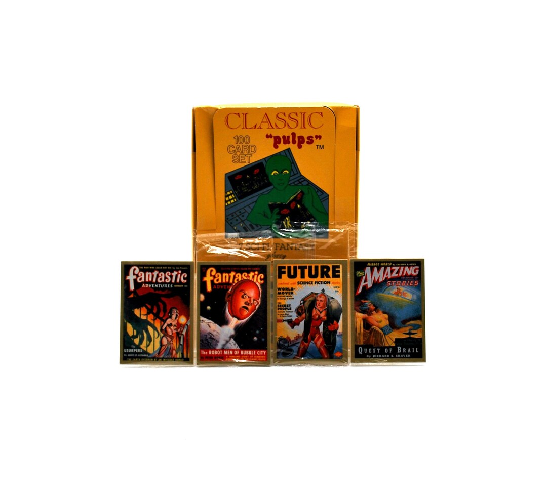 4 Packs Classic Pulp Trading Cards Sperry 1992 Amazing Stories, Future ...