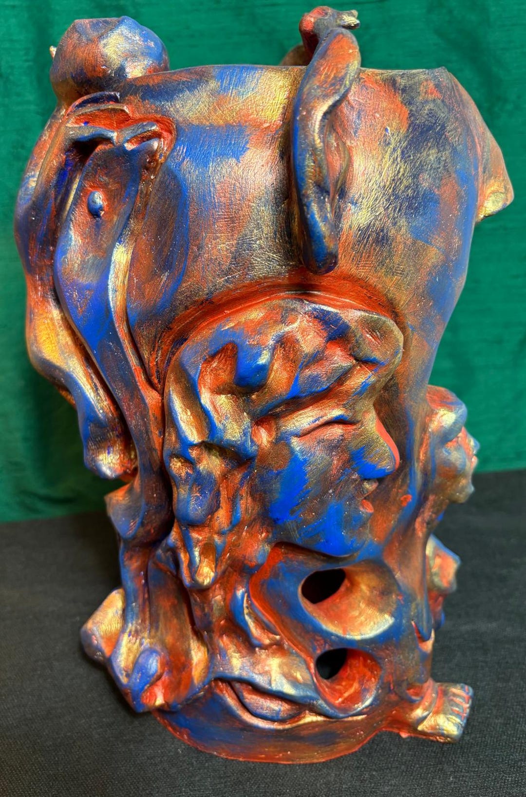 Handmade Cyclone Sculpture: Abstract Face Art - Etsy