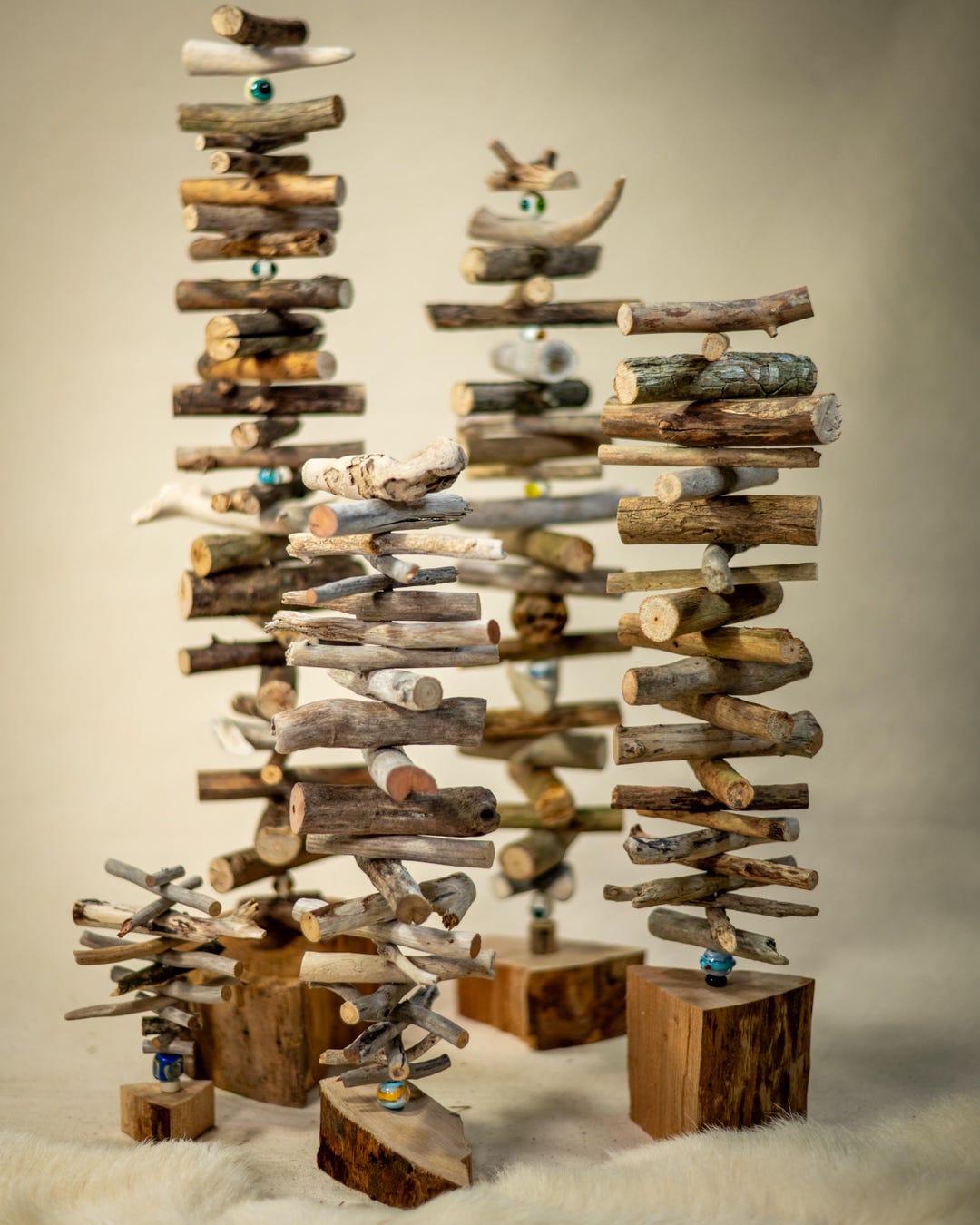 Standing Valhalla Ladders | Hand-crafted Rustic Sculpture | Viking ...