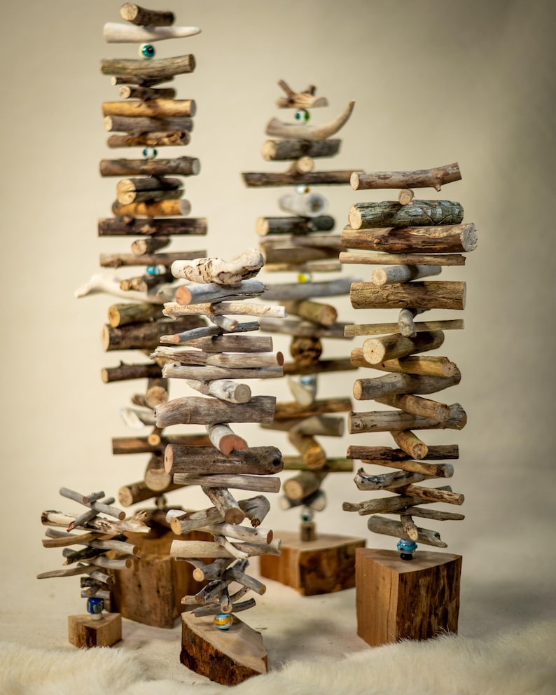 Standing Valhalla Ladders | Hand-crafted Rustic Sculpture | Viking ...