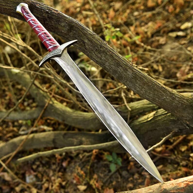 Hand Forged Sting Sword Replica: Elven Short Sword With Scabbard - Etsy ...