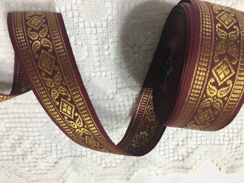 VINTAGE EMBROIDERED RIBBON . - Etsy