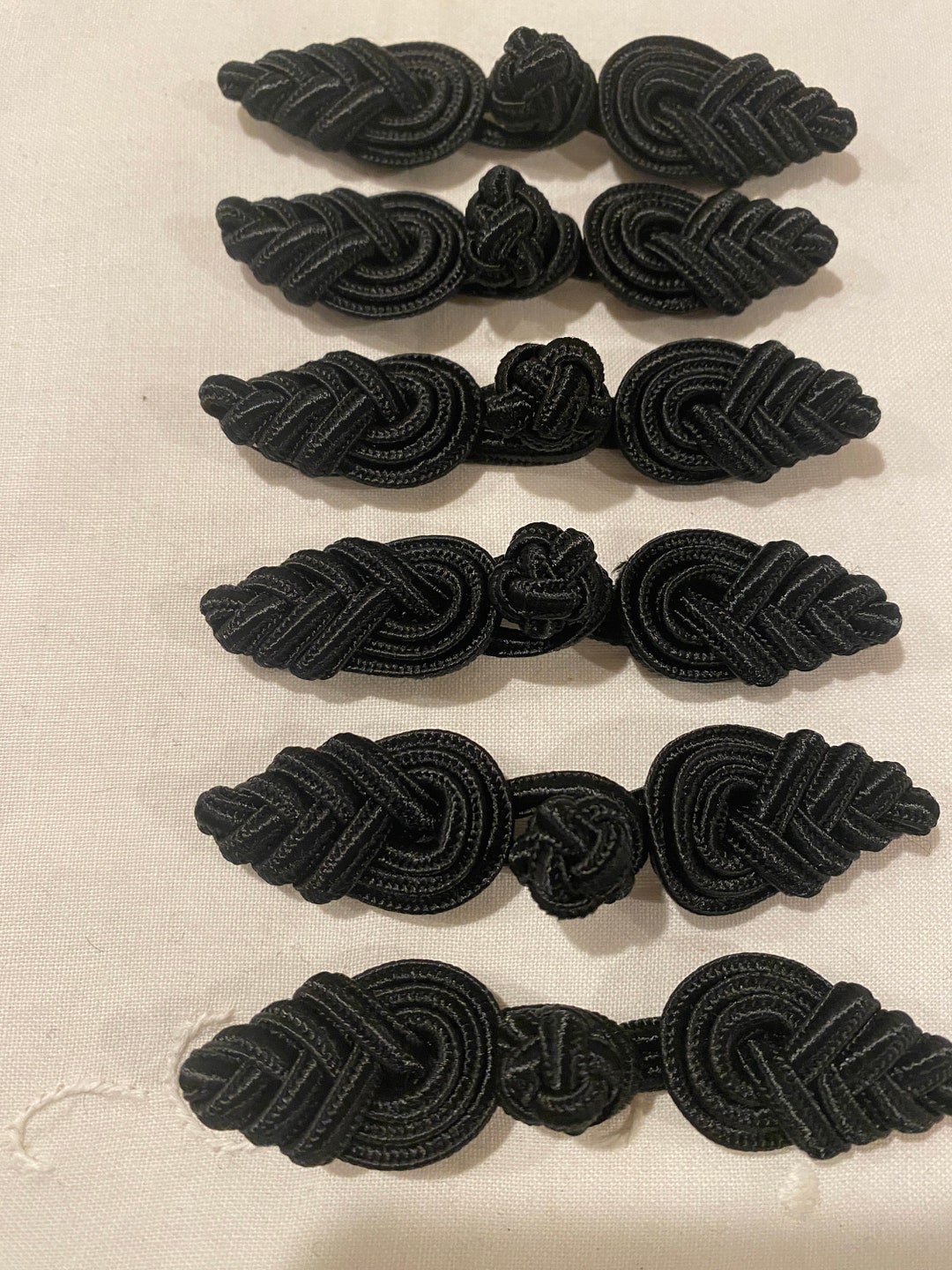 Vintage Frog Fastener Closure 6 BLACK Vintage Frog Fastener Buttons - Etsy