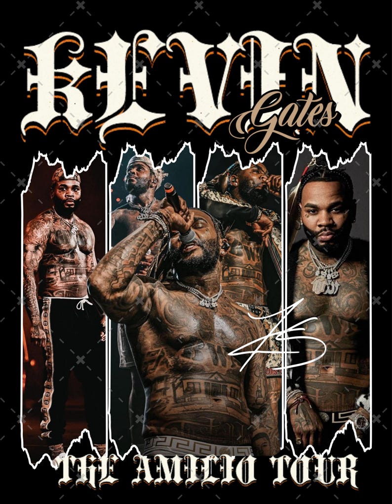 Kevin Gates the Amilio Tour 2025 PNG File: Fan Art (digital Download ...