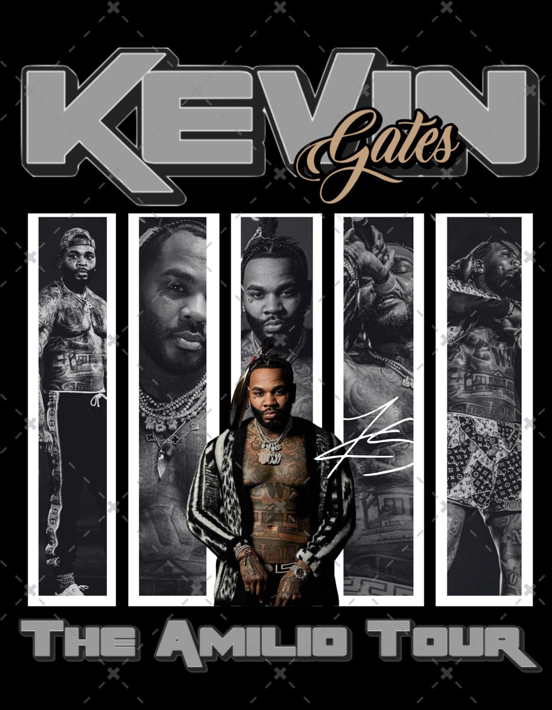 Kevin Gates the Amilio Tour 2025 PNG File: Fan Art (digital Download ...