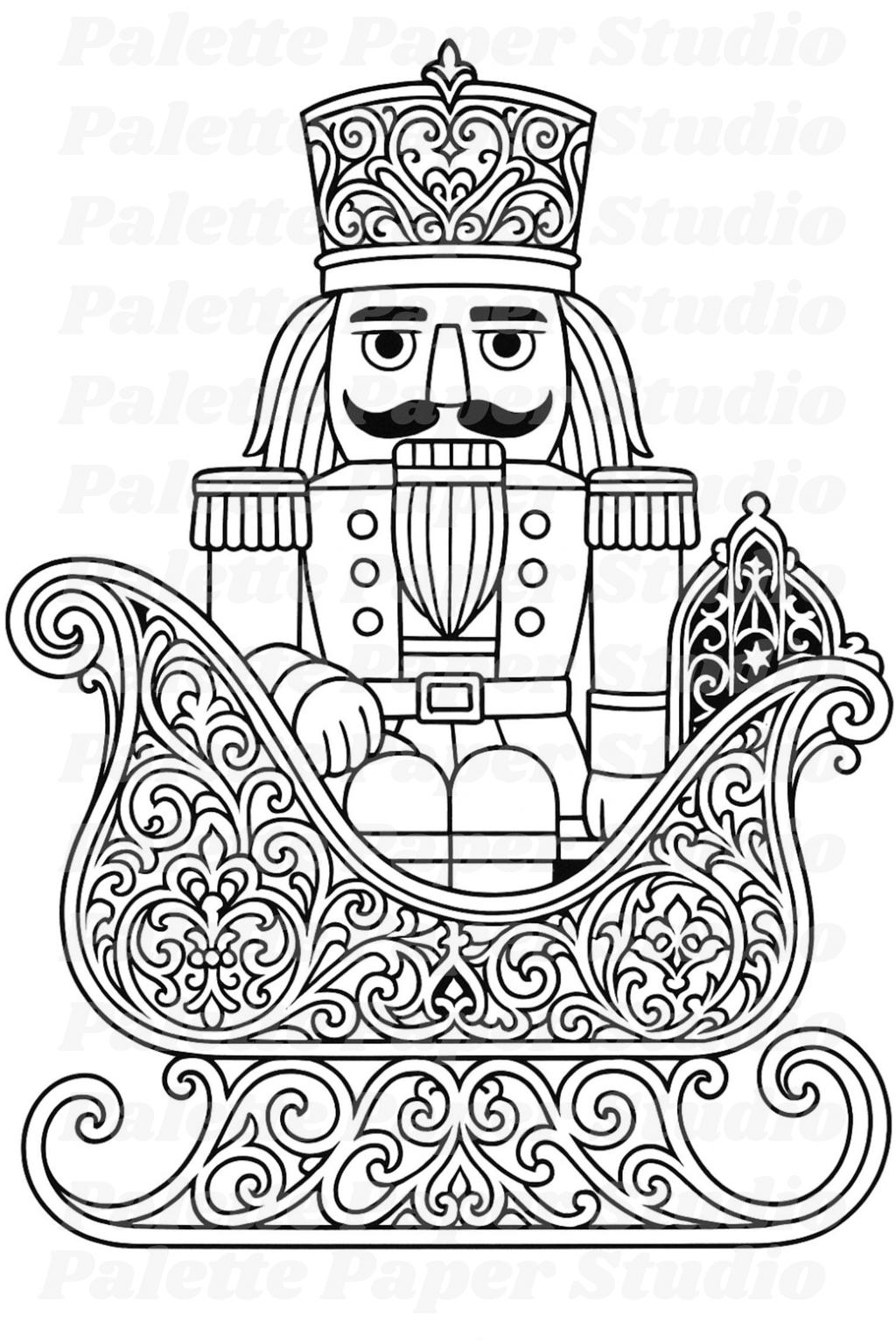 Christmas Nutcracker Adult Coloring Book, 20 Pages, Printable PDF - Etsy