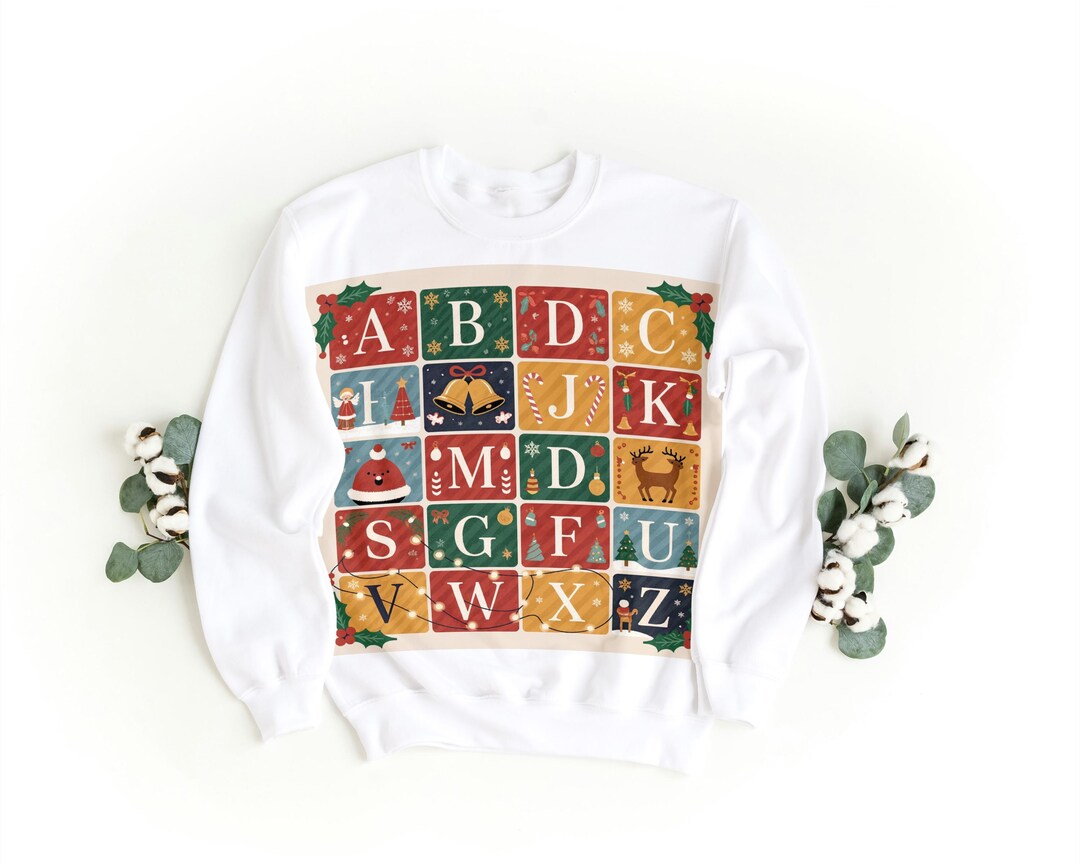 Christmas Alphabet Poster | Holiday ABC Chart (digital Download) - Etsy