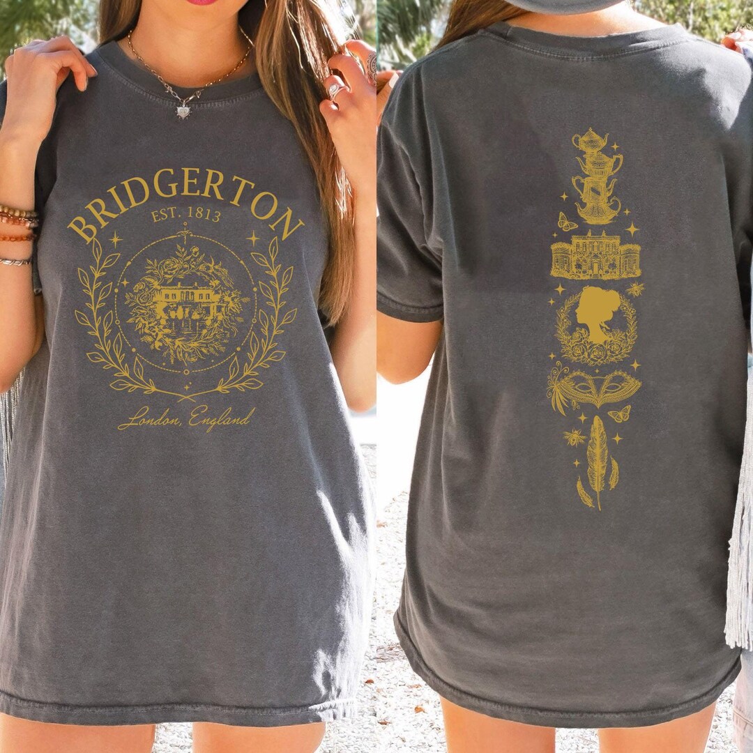 Vintage Bridgerton 2-sdied Comfort Colors T-shirt, Est 1813 London ...