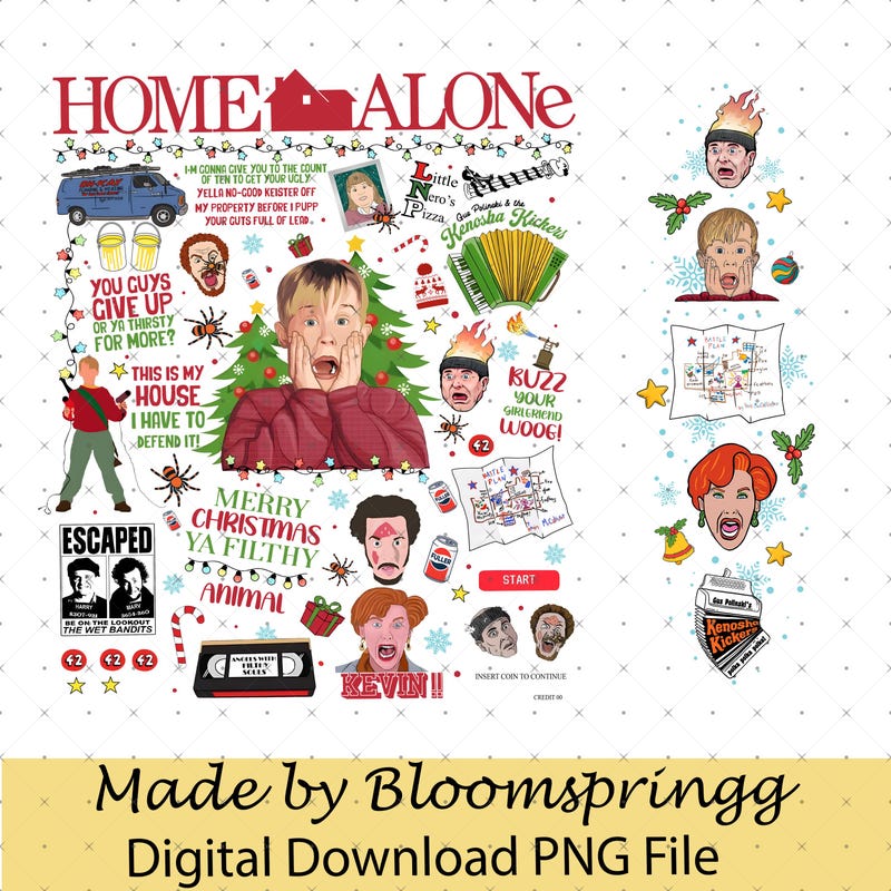 Home Alone Clipart - Etsy