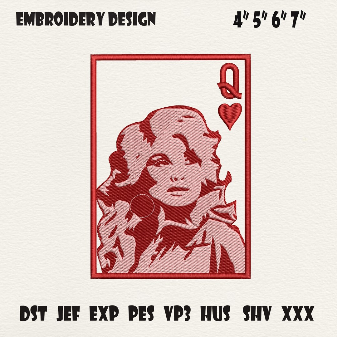 Dolly Queen of Hearts Embroidery Designs, Dolly Embroidery File ...