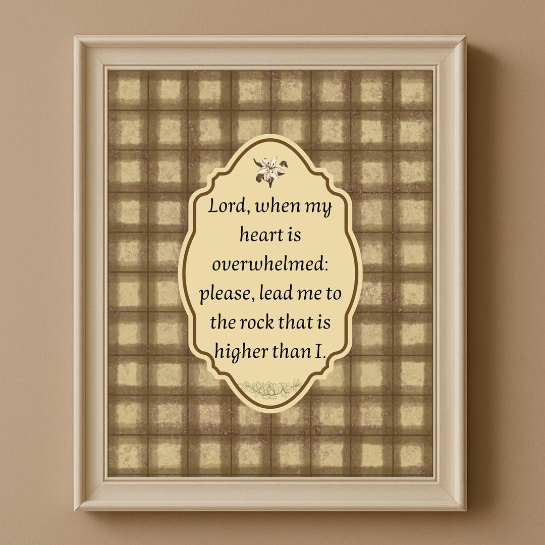 Rustic Farmhouse Christian Printable, Inspirational Quote Wall Art ...
