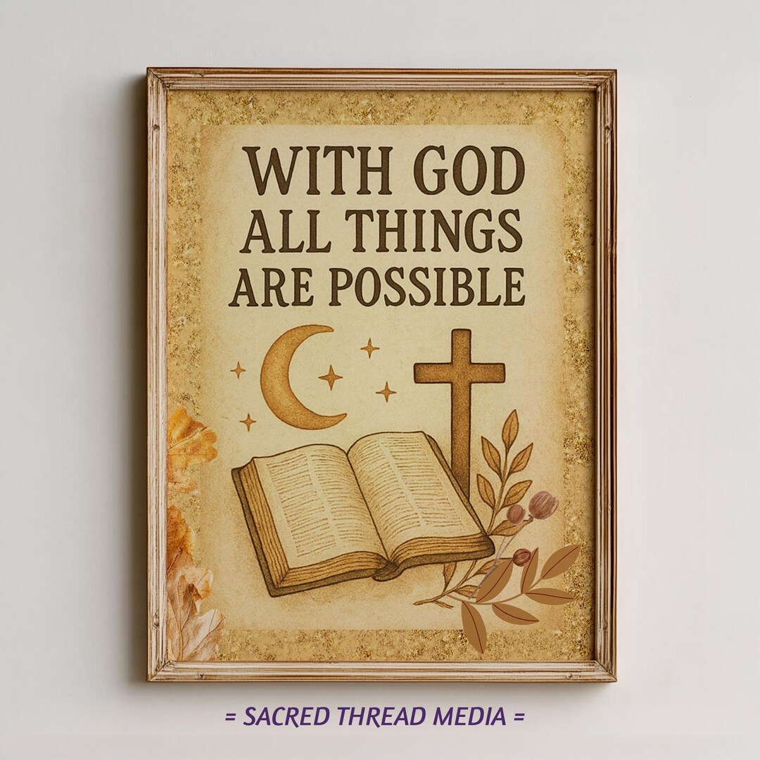 Rustic Christian Wall Art – Bible Verse, Cross (digital Download) - Etsy
