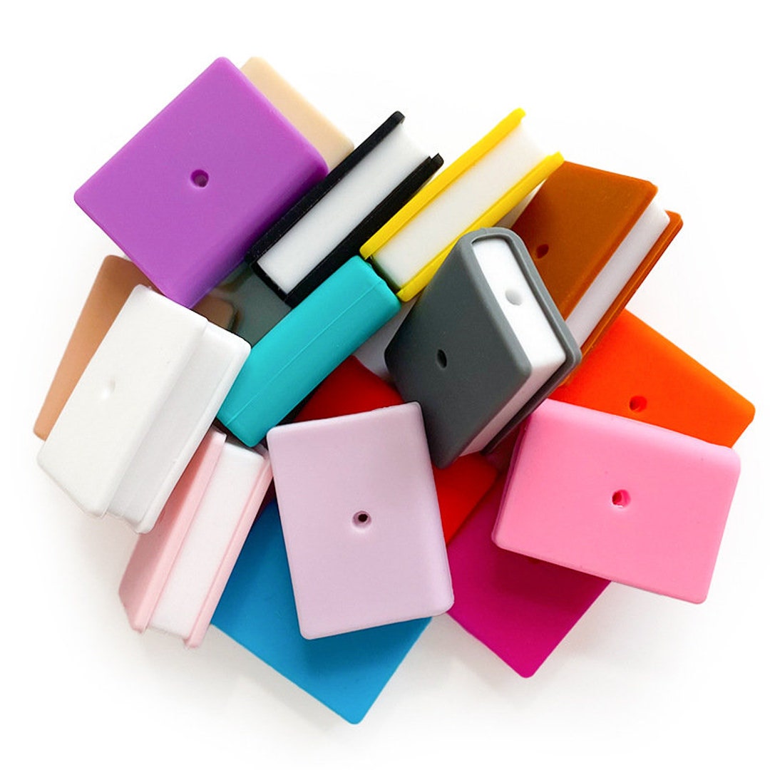 Book Shape Silicone Beads,loose Pen Beads,focal Bead Charm,diy Jewelry ...