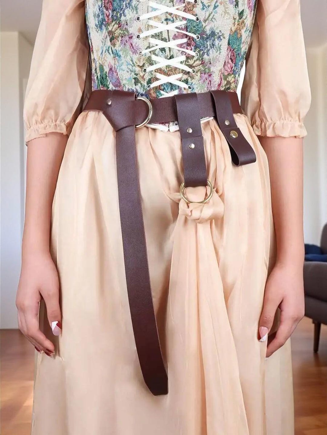 Renaissance Skirt Hike Belt Clip | Medieval Viking Leather Belt ...