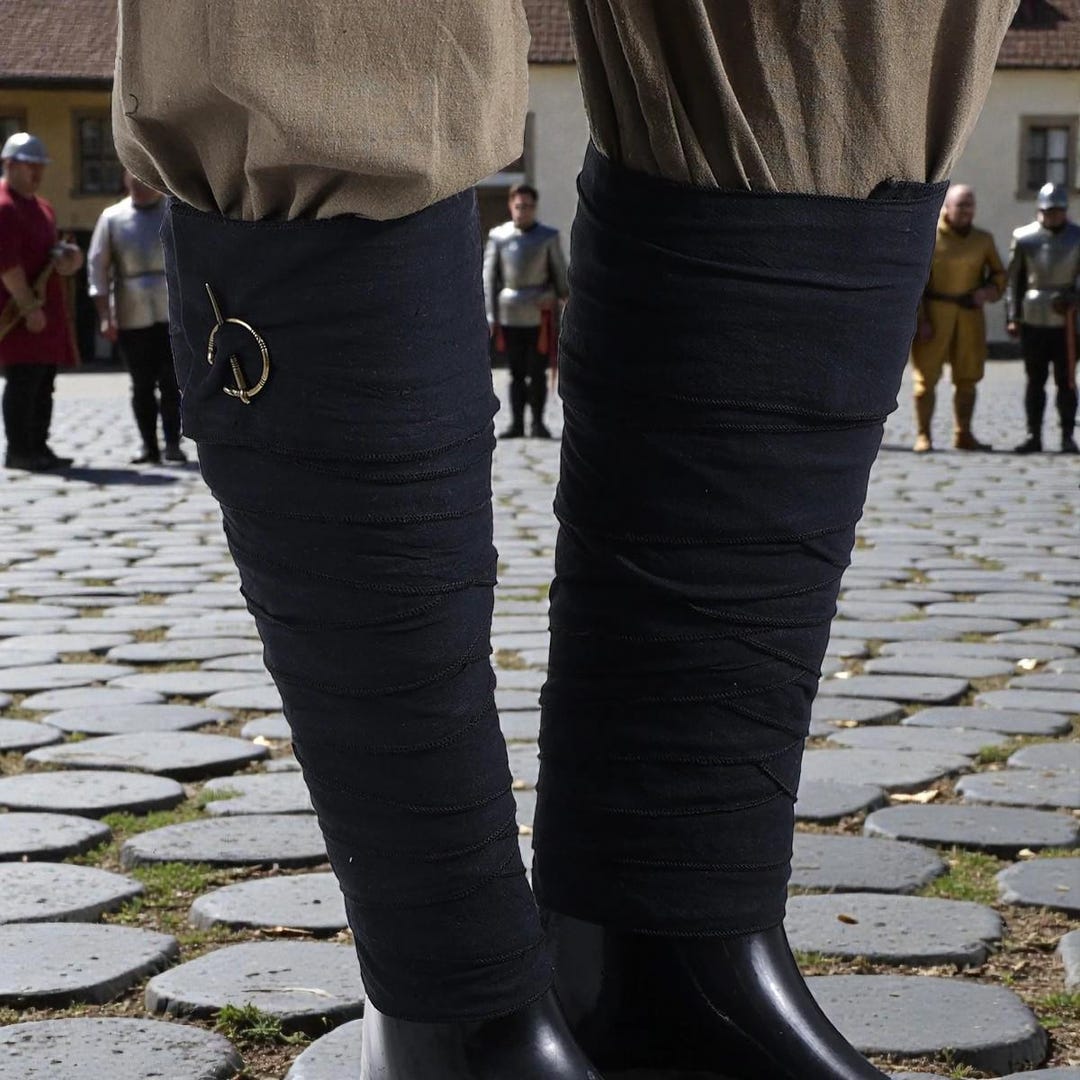 Medieval Viking Leg Wraps With Clasps | Pirate Costume Accessories for ...