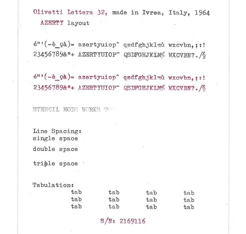 Máquina de escrever Olivetti Lettera 32, 1964, fabricada em Ivrea ...
