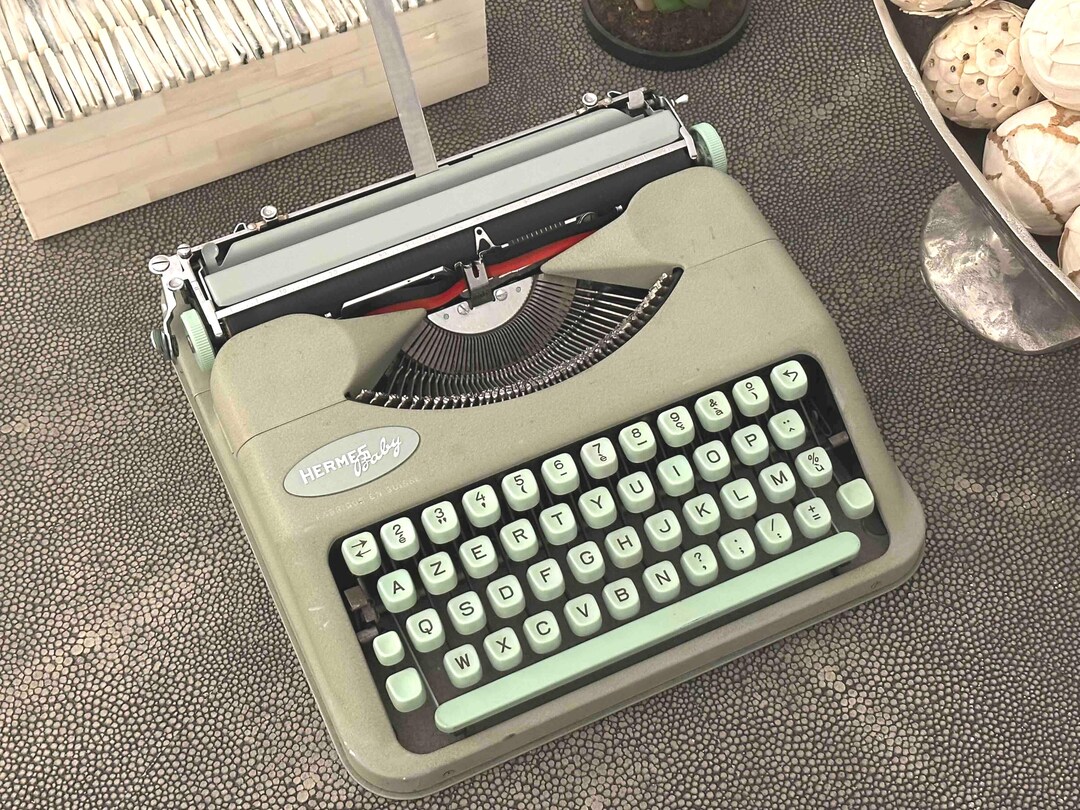 Hermes Baby Typewriter With Azerty Layout, 1956, Made in Switzerland ...