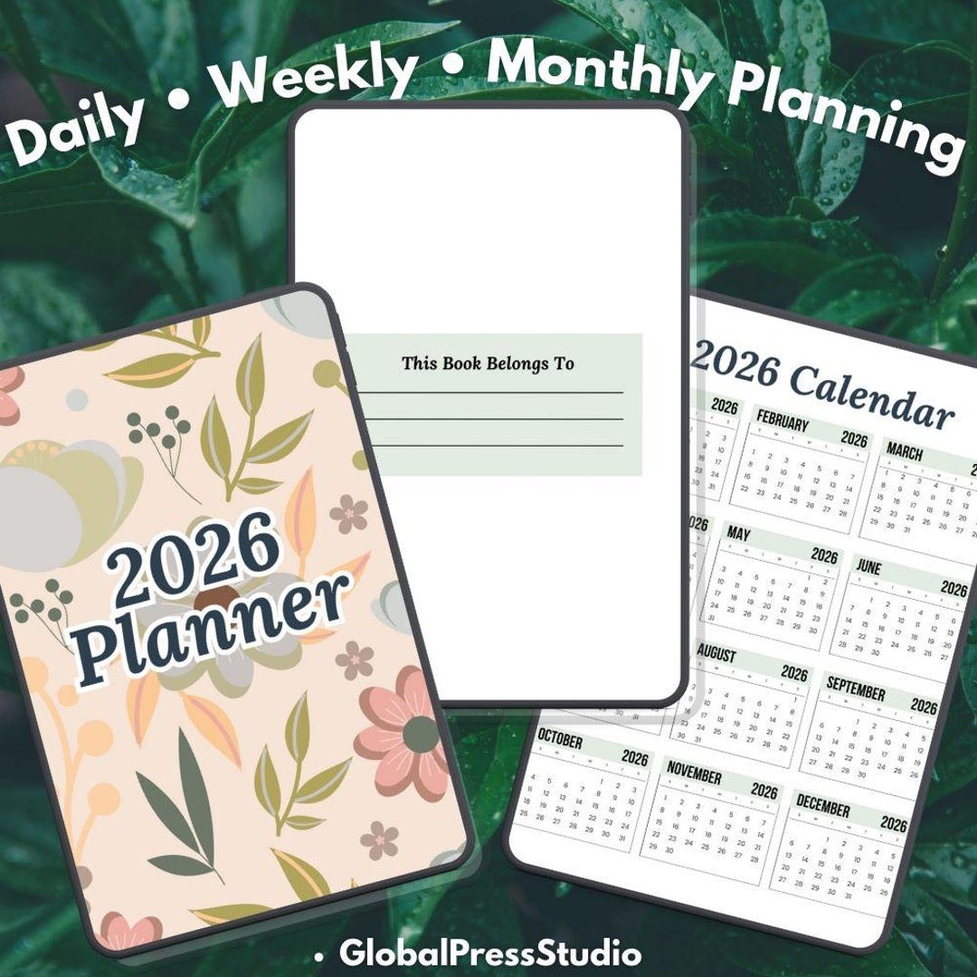 365 Day Planner 32 Pages | Printable Daily Productivity & Goal Setting ...