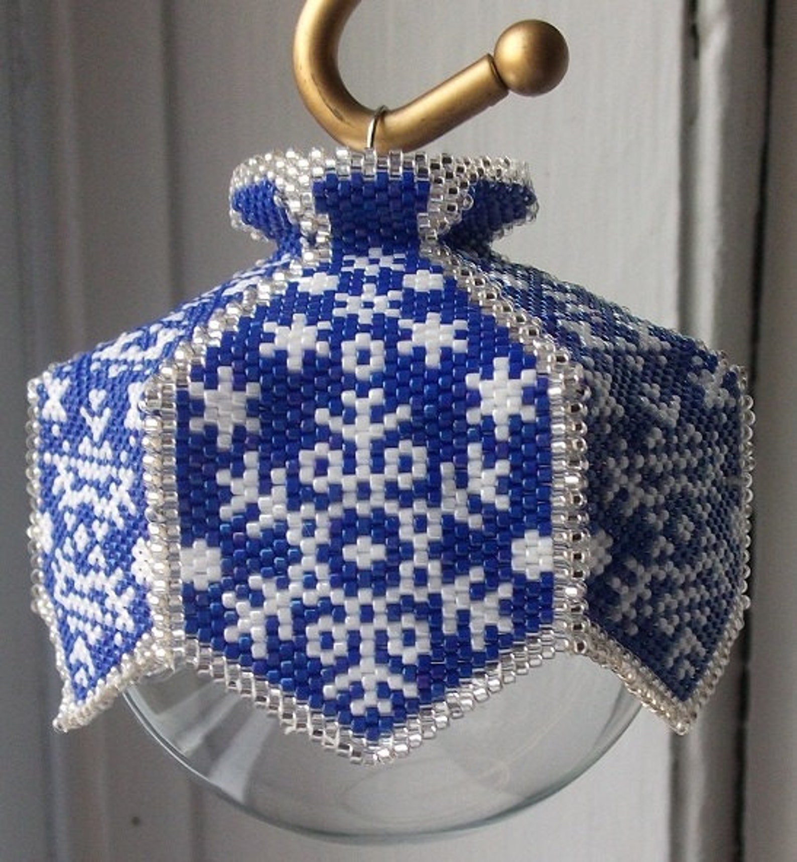 Snow is Glistening Beaded Ornament Cover E-pattern - Etsy